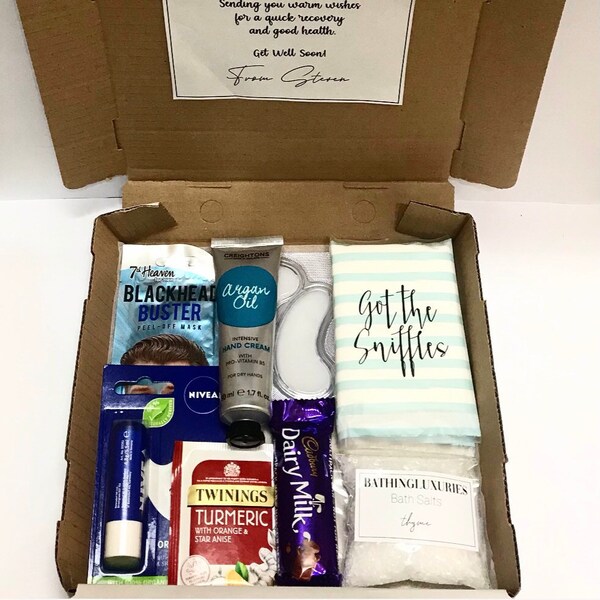Get Well Soon Hamper Men - Etsy UK