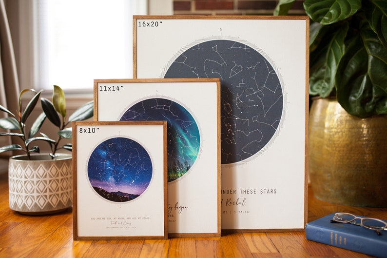 Custom Anniversary Constellation Star Map Gift Personalized - Etsy