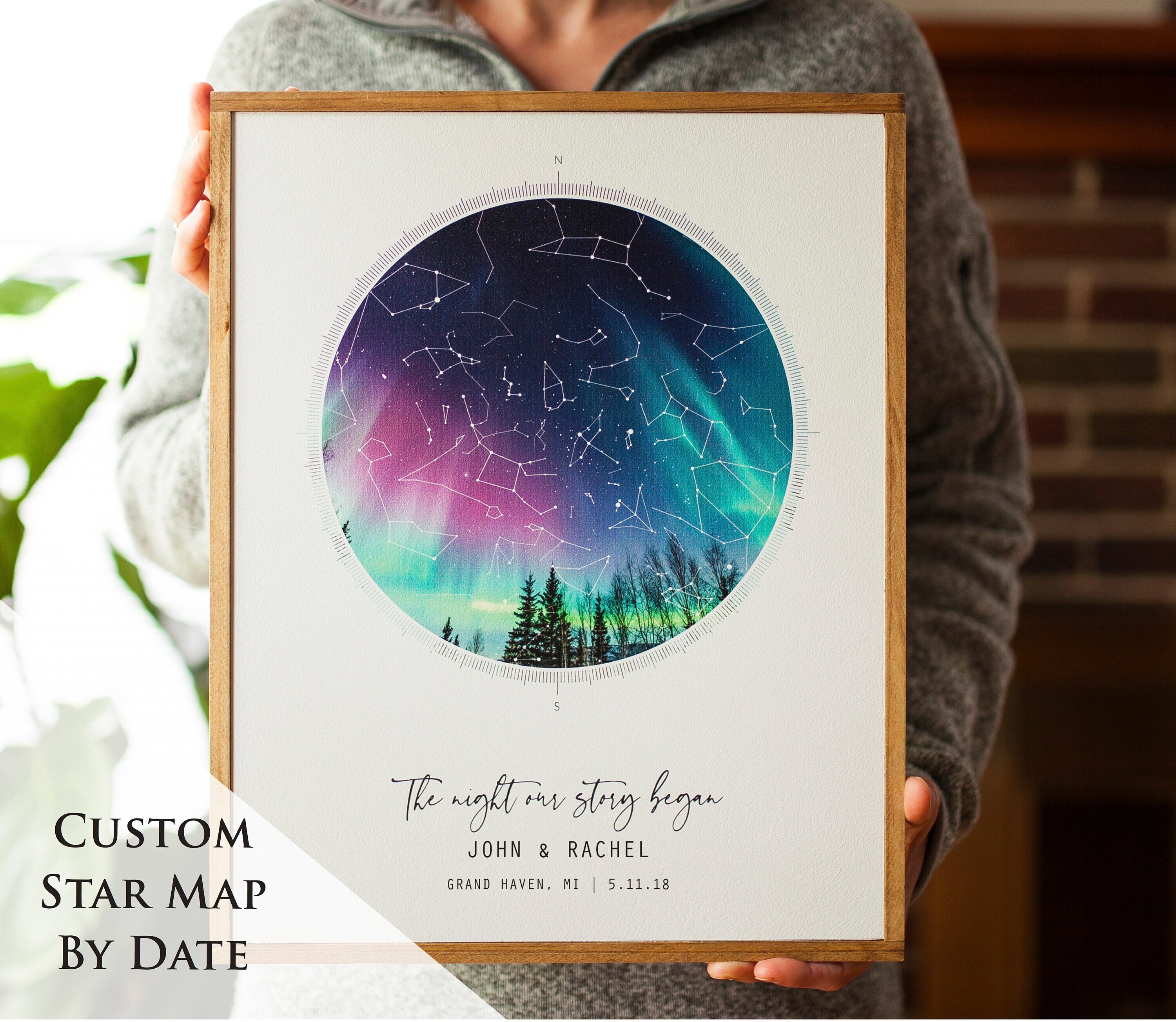 Custom Star Map Space Art 50th Anniversary Gifts for Parents | Etsy