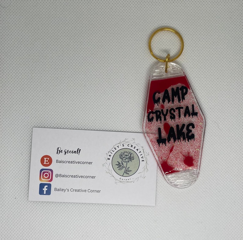 Camp Crystal Lake Motel Keychain - Etsy