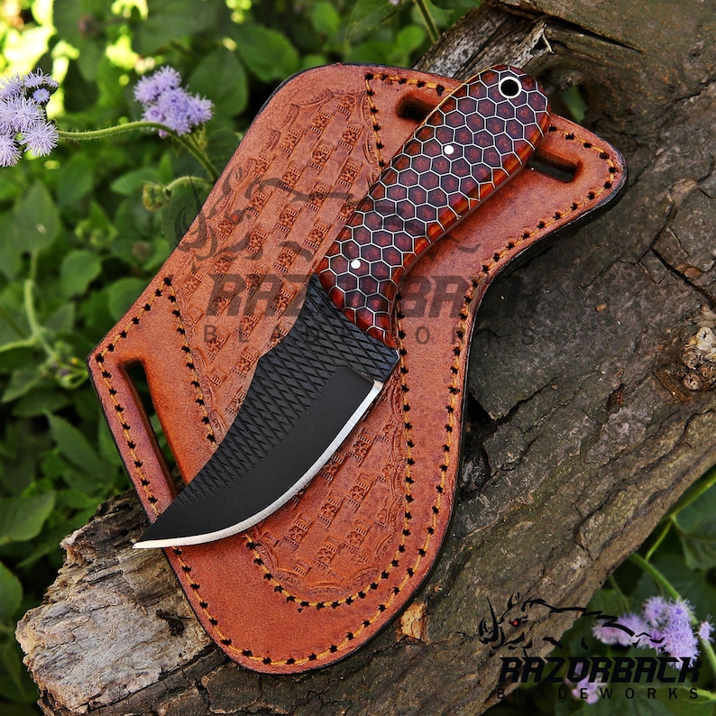 Handmade Rasp Knife With Leather Sheath - Cowboy Gift for Him Christmas ...