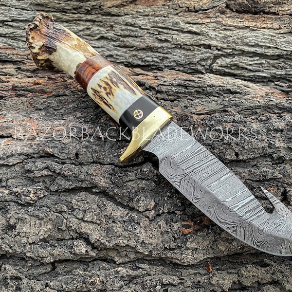 Hunting Knife Antler Handle - Etsy