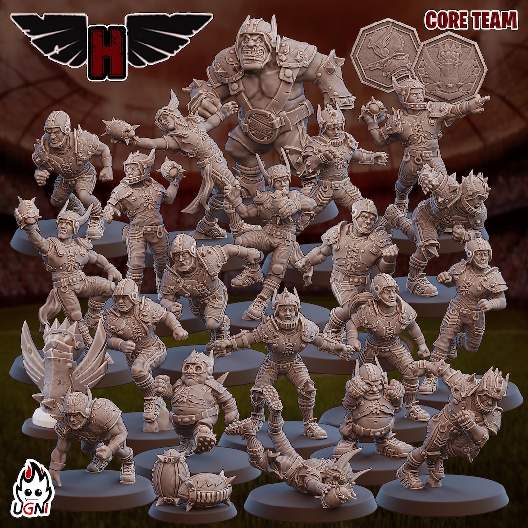 Humans – Fantasy Football Team Miniatures – Resin Models – UGNI Range ...