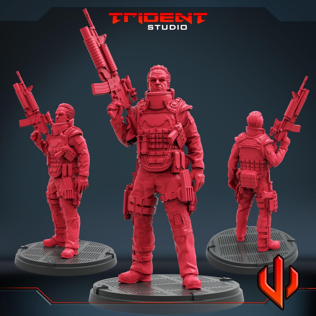 Punisher B (fan Art Sculpted by Trident Studio) (crisis Protocol Proxy ...