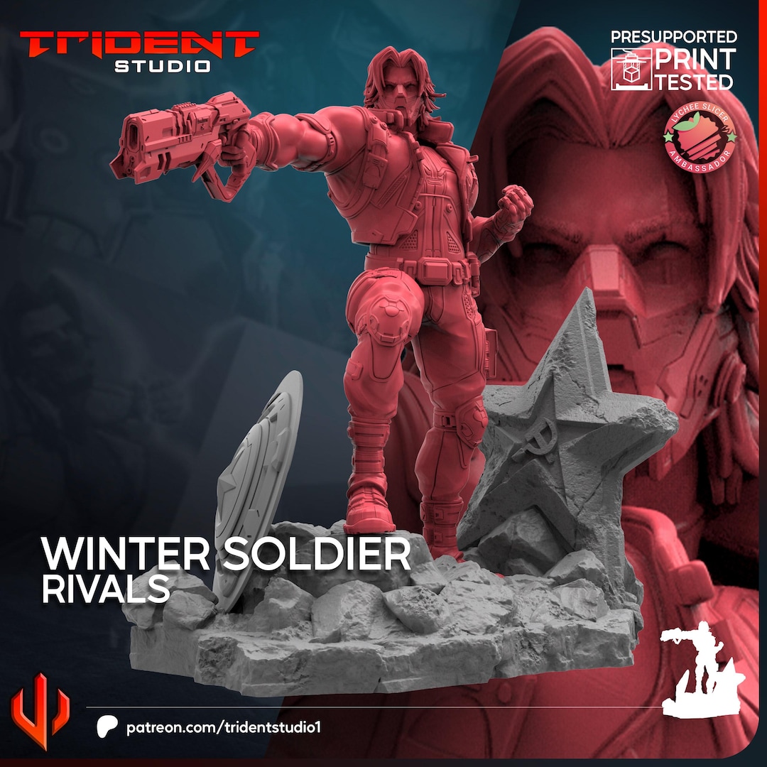 Winter Soldier Rivals (fan Art Sculpted by Trident Studio) (crisis ...