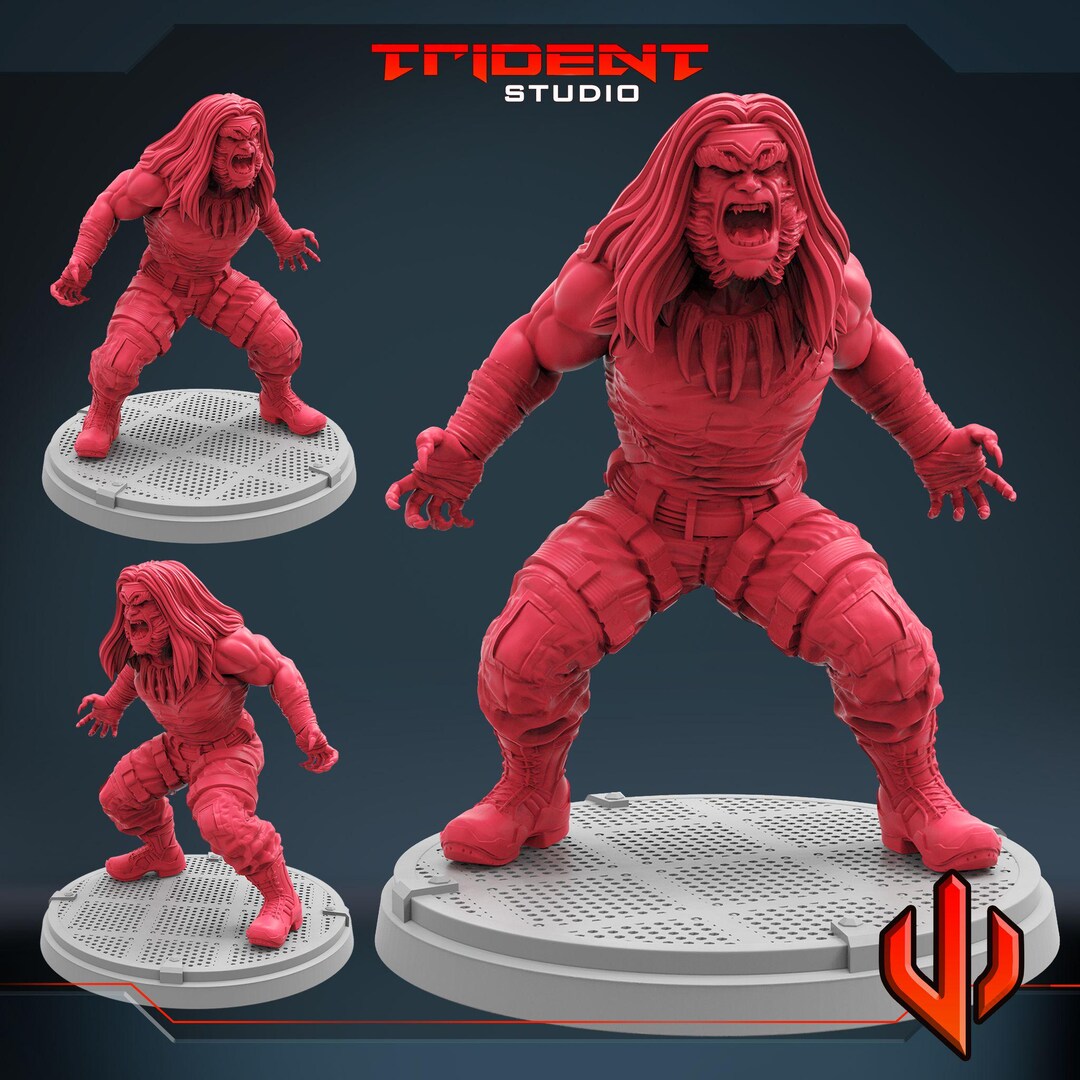 Sabretooth (fan Art Sculpted by Trident Studio) (crisis Protocol Proxy ...