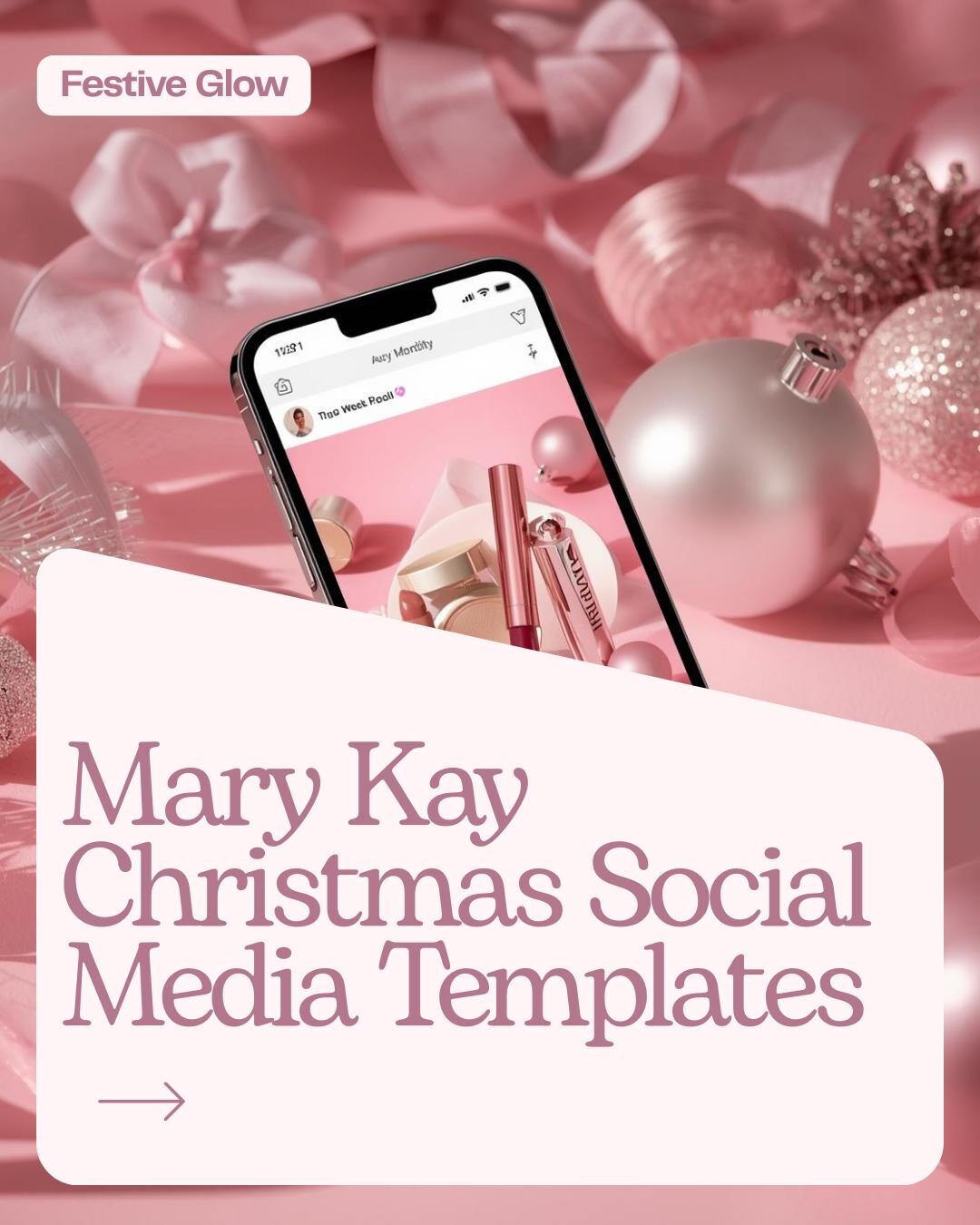 28 Mary Kay Instagram Templates | Cozy Christmas Pink Holiday Templates ...