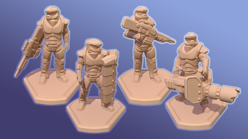 3D Printable Generic Sci-fi Soldier - Etsy