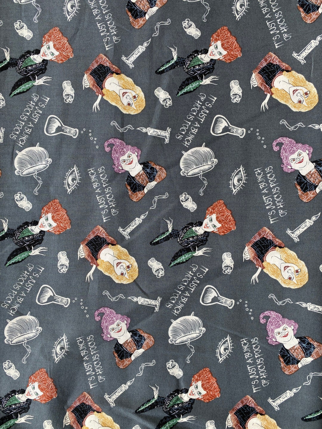 Hocus Pocus Cotton Fabric 18” X 21” Fat Quarter | Halloween | Disney - Etsy