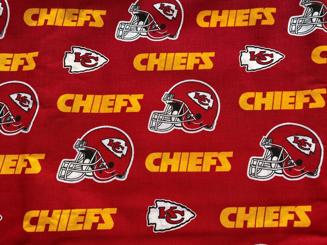 Kansas City Chiefs Cotton Fabric 18” X 21” Fat Quarter - Etsy