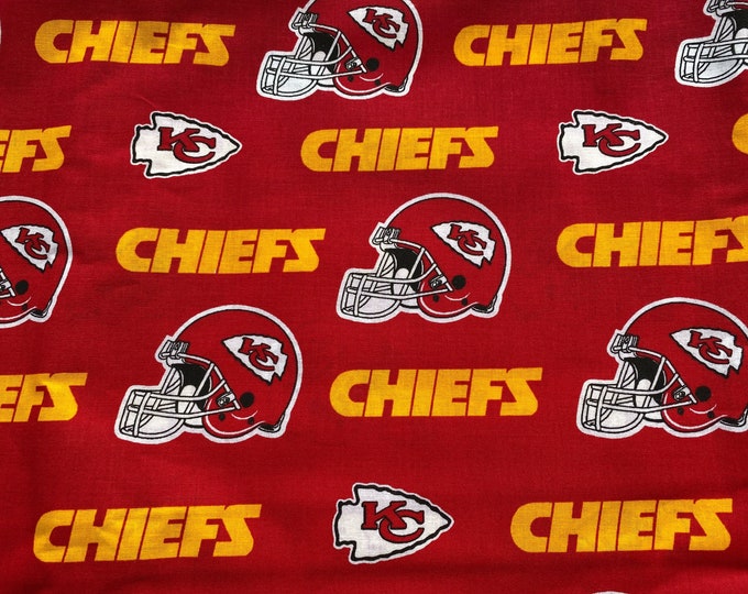 Kansas City Chiefs Cotton Fabric 18” X 21” Fat Quarter - Etsy