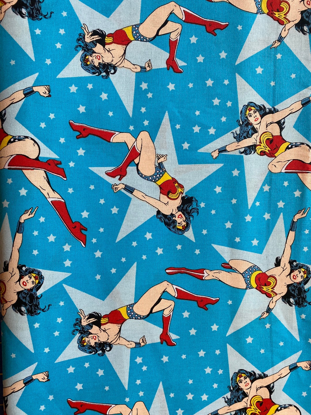 Wonder Woman Cotton Fabric 18” X 21” Fat Quarter - Etsy