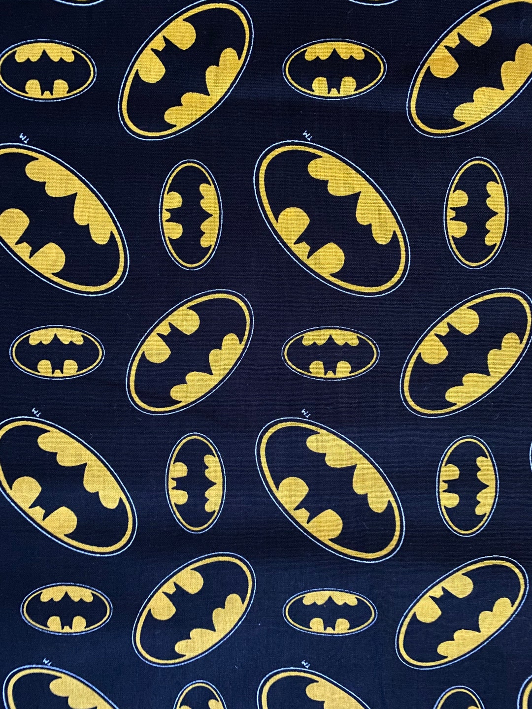 Batman Cotton Fabric 18” X 21” Fat Quarter - Etsy