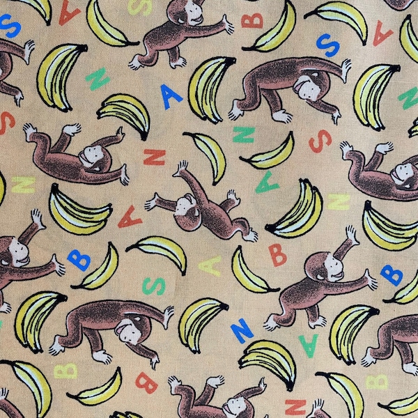 Curious George Fabric - Etsy