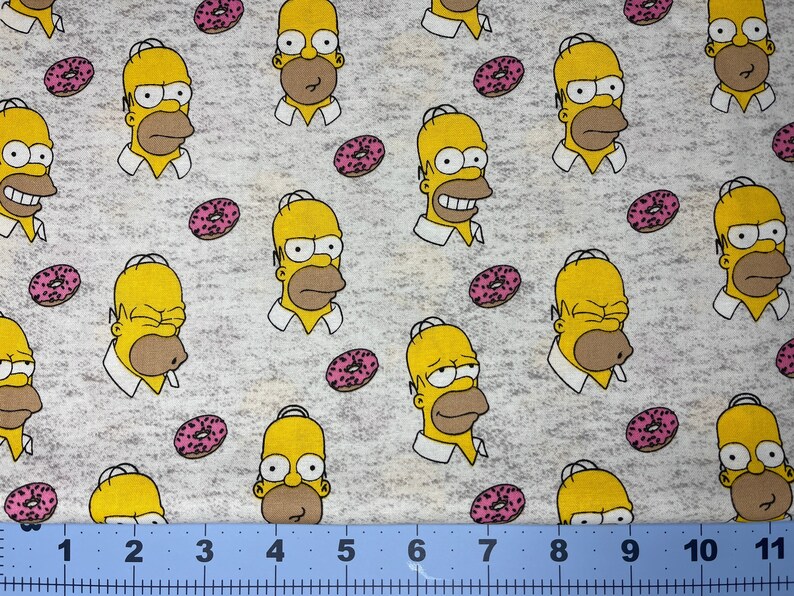 The Simpsons Cotton Fabric 18” X 21” Fat Quarter - Etsy