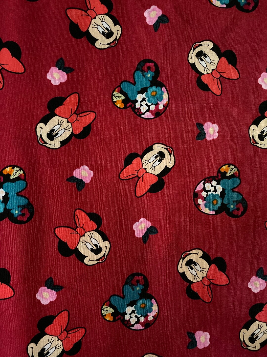 Minnie Mouse Cotton Fabric Fat Quarter - Etsy