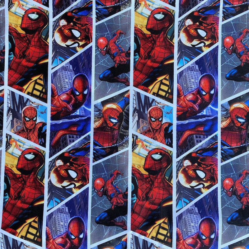 Spiderman Fabric - Etsy