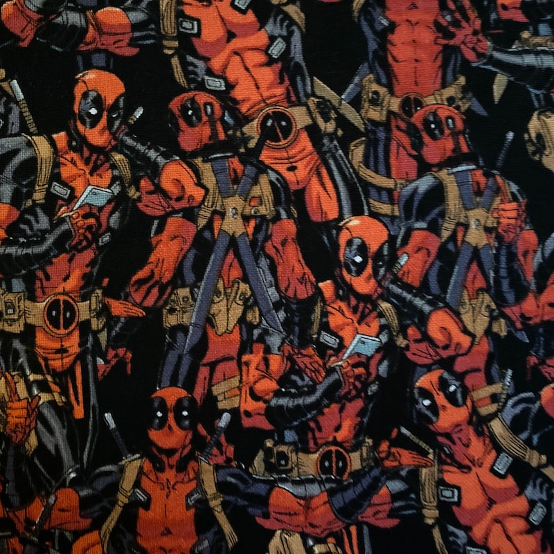 Deadpool Mask Fabric - Etsy