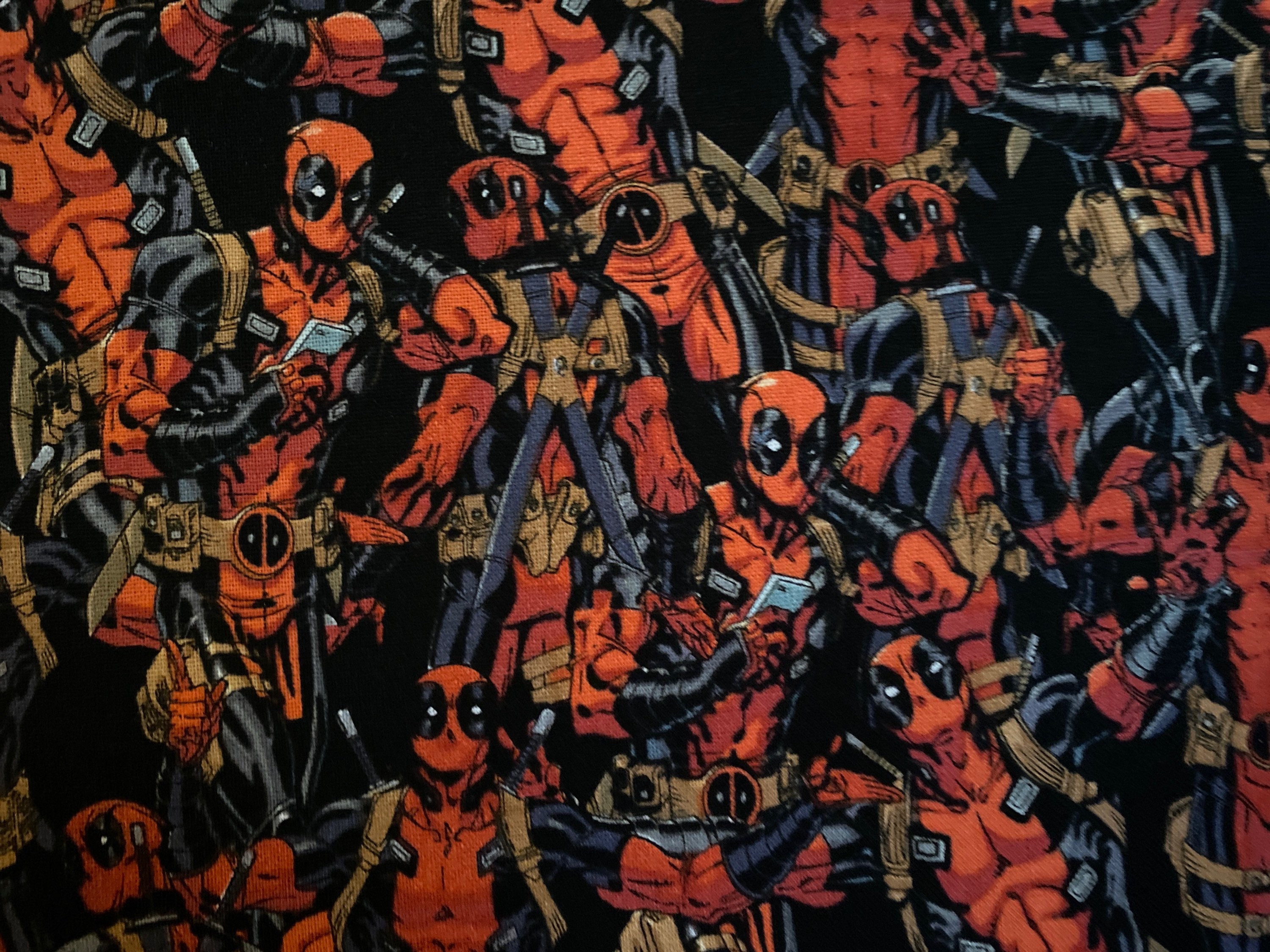 Deadpool 100% Cotton Fabric 18 X 21 Fat Quarter - Etsy