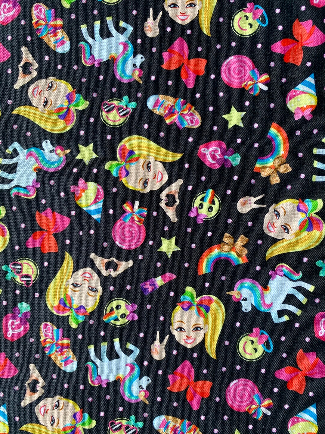 Jojo Siwa Cotton Fabric 18” X 21” Fat Quarter - Etsy