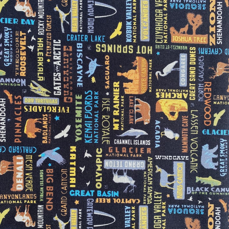 National Park Fabric - Etsy