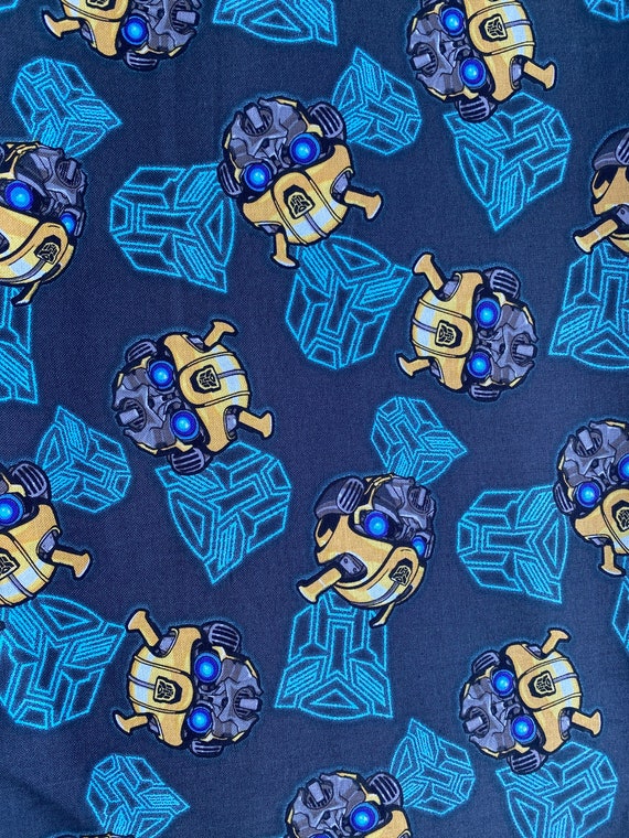 Transformers Bumblebee Cotton Fabric Fat Quarter | Etsy