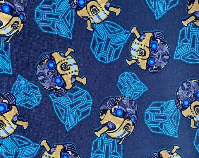 Transformers Bumblebee Cotton Fabric Fat Quarter - Etsy