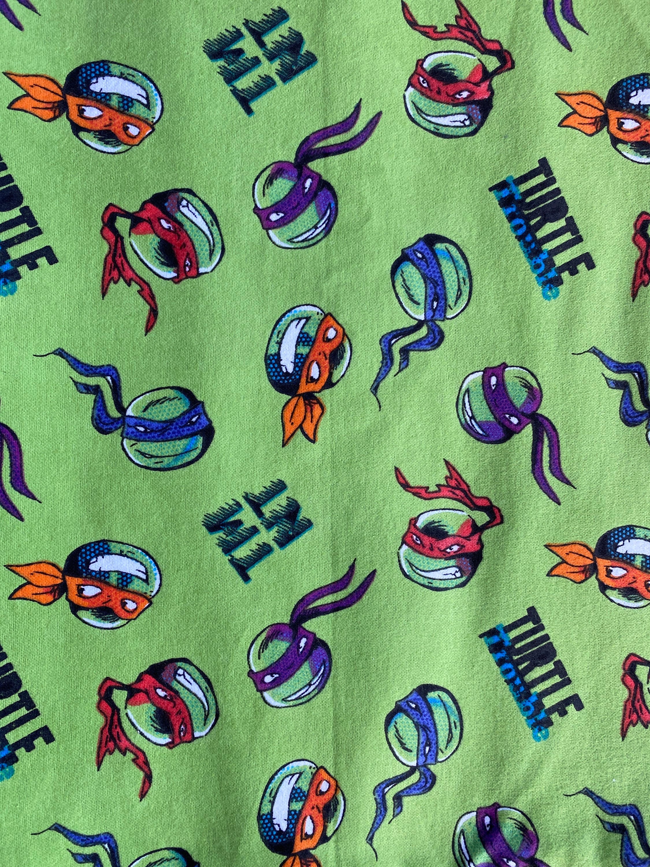 Teenage Mutant Ninja Turtles TMNT Cotton flannel fabric fat | Etsy