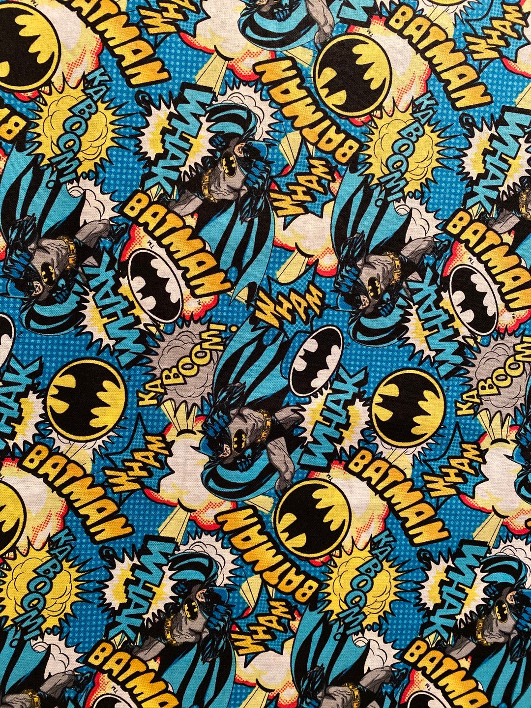 Batman Cotton Fabric 18” X 21” Fat Quarter - Etsy