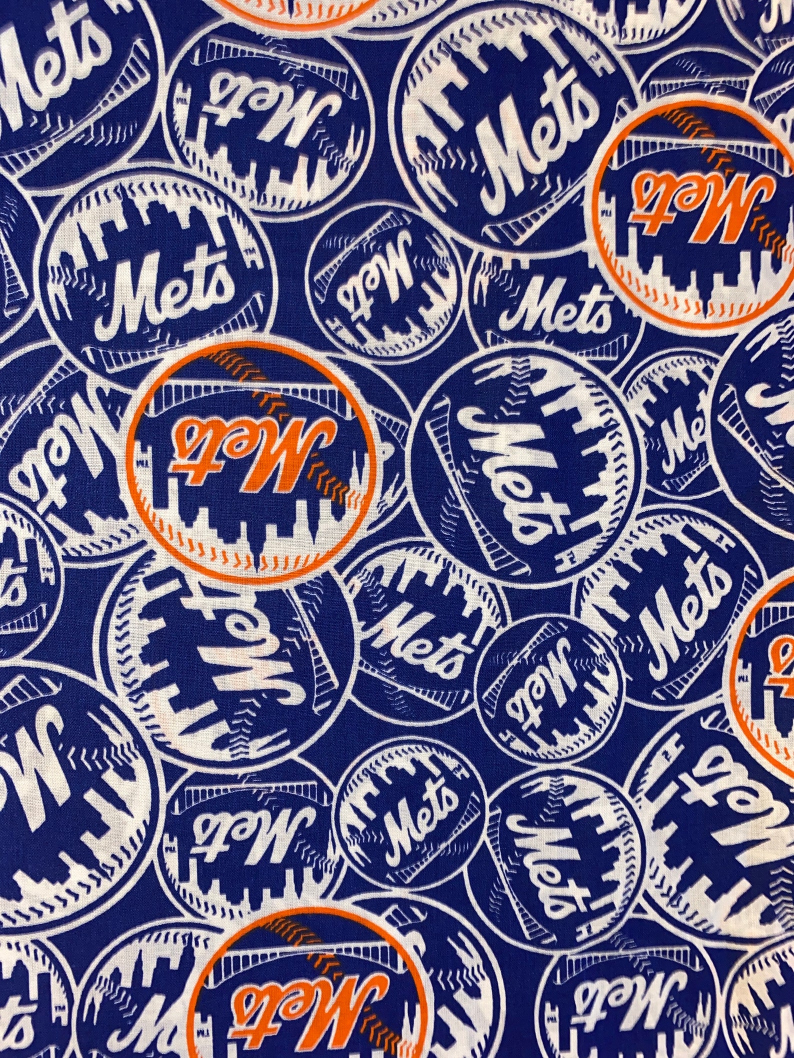 New York Mets Cotton Fabric 18” X 21” Fat Quarter - Etsy