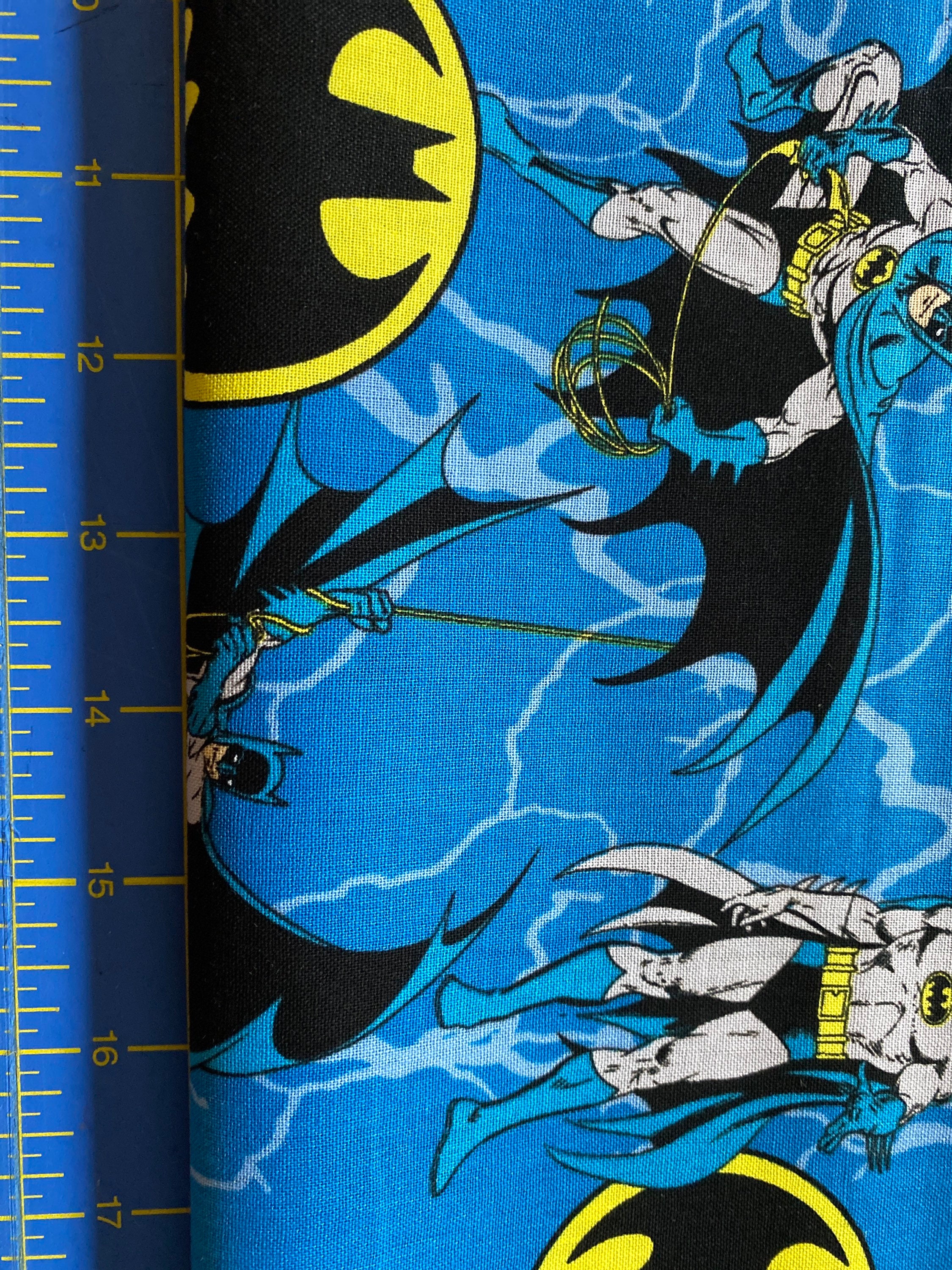 Batman Cotton Fabric 18” X 21” Fat Quarter - Etsy