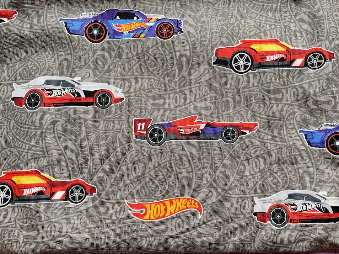 Hot Wheels Cotton Fabric 18x21 Fat Quarter - Etsy