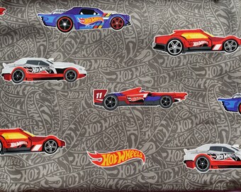 Green Racingtrack Cars Fabric Speed Racers Grass Track by - Etsy