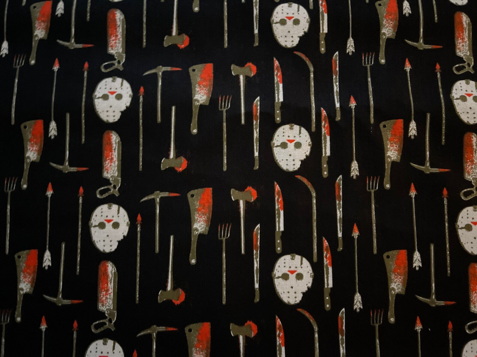 Friday the 13th Cotton Fabric 18 X 21 Fat Quarter | Etsy
