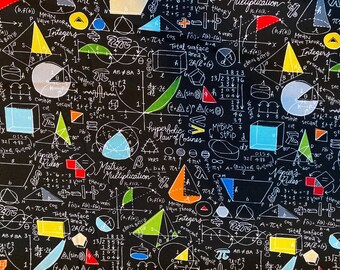 Math Fabric Jazzy Math Symbols by Jjtrends Math Number Pi Infinity Root ...