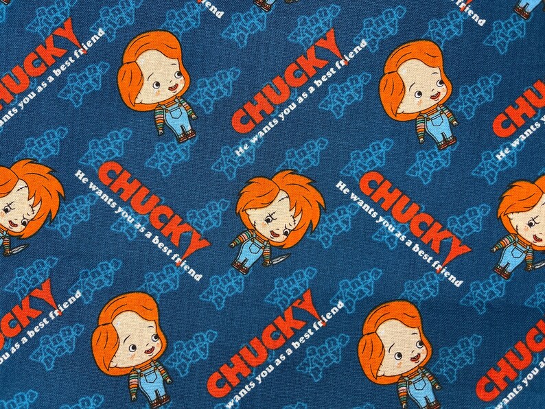 Chucky Cotton Fabric 18” X 21” Fat Quarter Child’s Play - Etsy