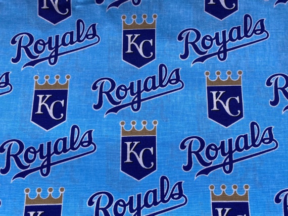 Kansas City Royals Cotton Fabric 18 X 21 Fat Quarter - Etsy