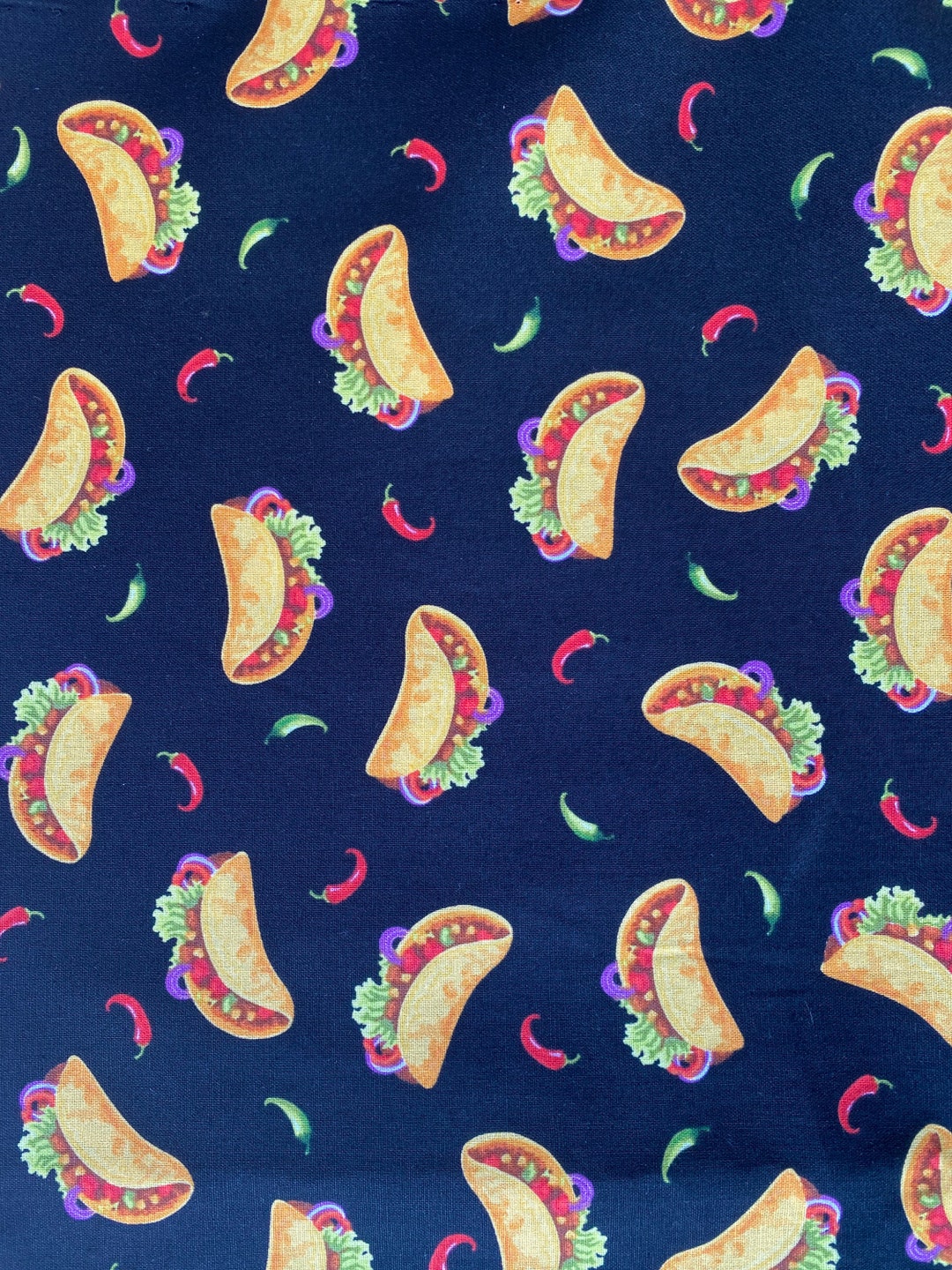 Tacos Cotton Fabric 18” X 21” Fat Quarter - Etsy