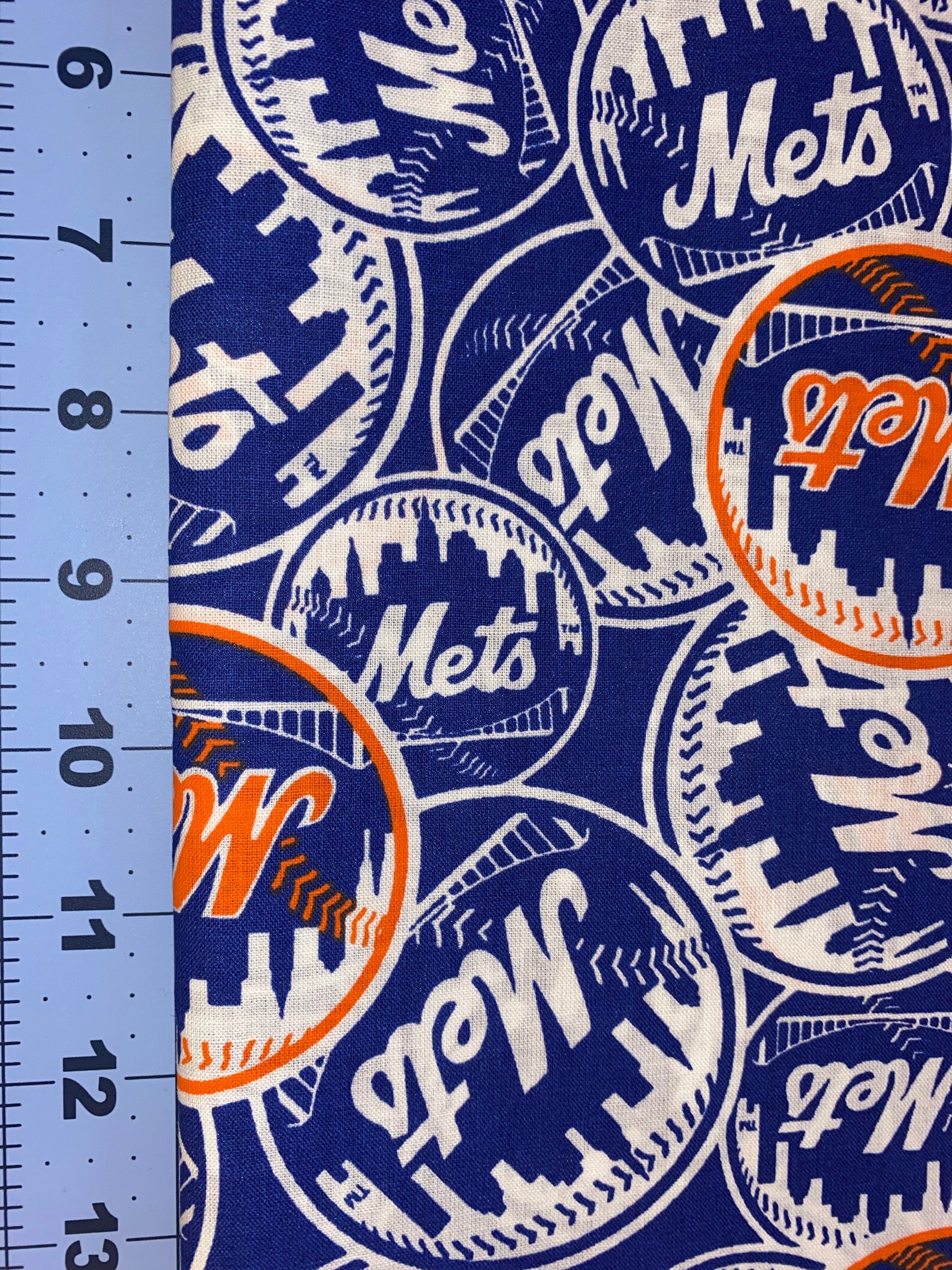 New York Mets Cotton Fabric 18” X 21” Fat Quarter - Etsy