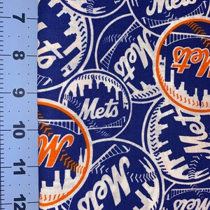 New York Mets Cotton Fabric 18” X 21” Fat Quarter - Etsy