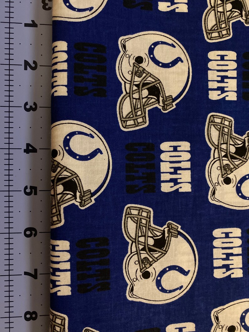 Indianapolis Colts Cotton Fabric Fat Quarter - Etsy