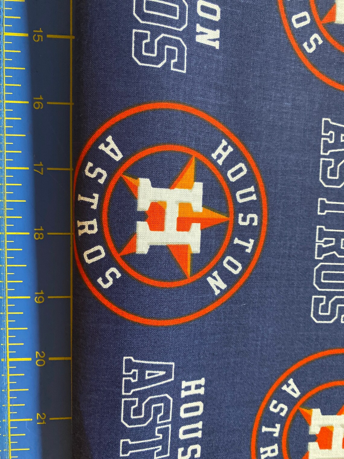Houston Astros Cotton Fabric 18 X 21 Fat Quarter - Etsy
