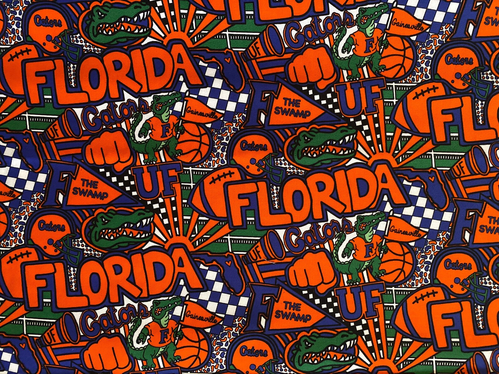 University of Florida 100% Cotton Fabric 18 X 21 Fat Quarter | Etsy
