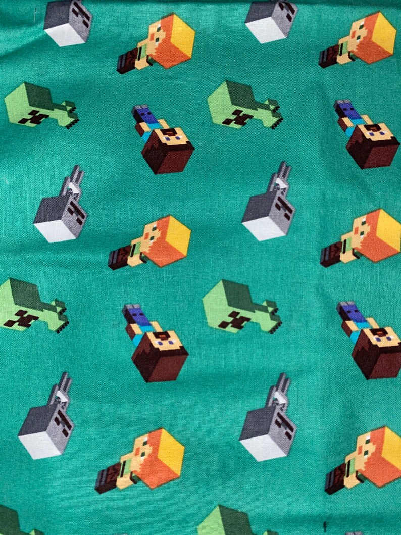 Minecraft Cotton Fabric 18” X 21” Fat Quarter - Etsy