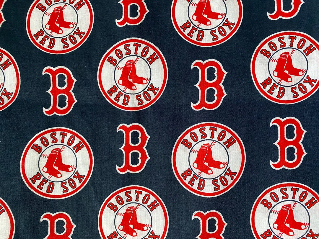 Boston Red Sox Cotton Fabric 18” X 21” Fat Quarter - Etsy