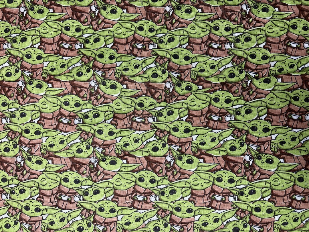 Star Wars | the Mandalorian | Baby Yoda | Cotton Fabric 18 X 21 Fat ...