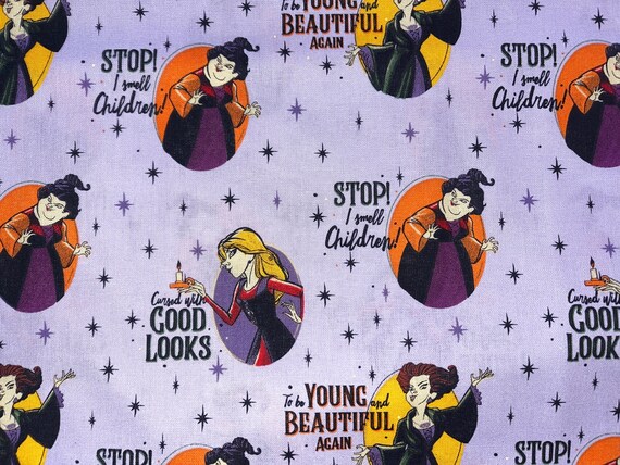 Hocus Pocus Cotton Fabric 18 X 21 Fat Quarter Halloween - Etsy