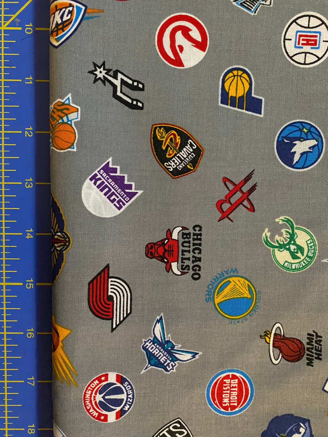 NBA All Team Logos Cotton Fabric 18 X 21 Fat Quarter - Etsy
