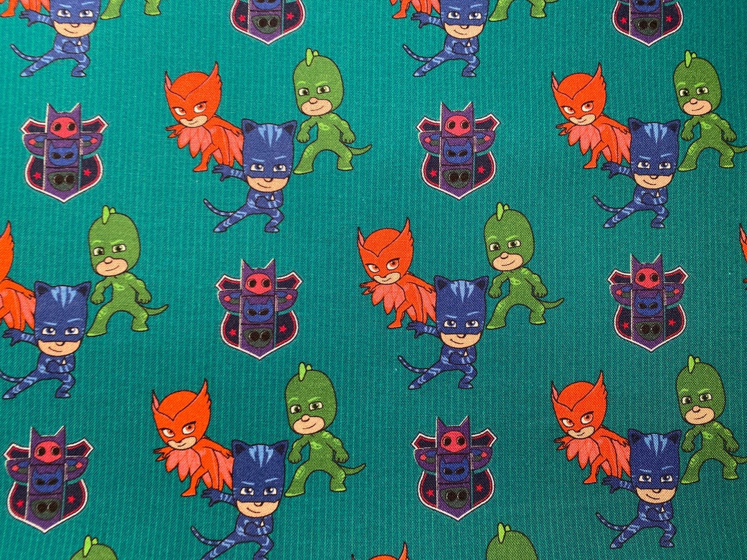 PJ Masks Cotton Fabric 18” X 21” Fat Quarter - Etsy