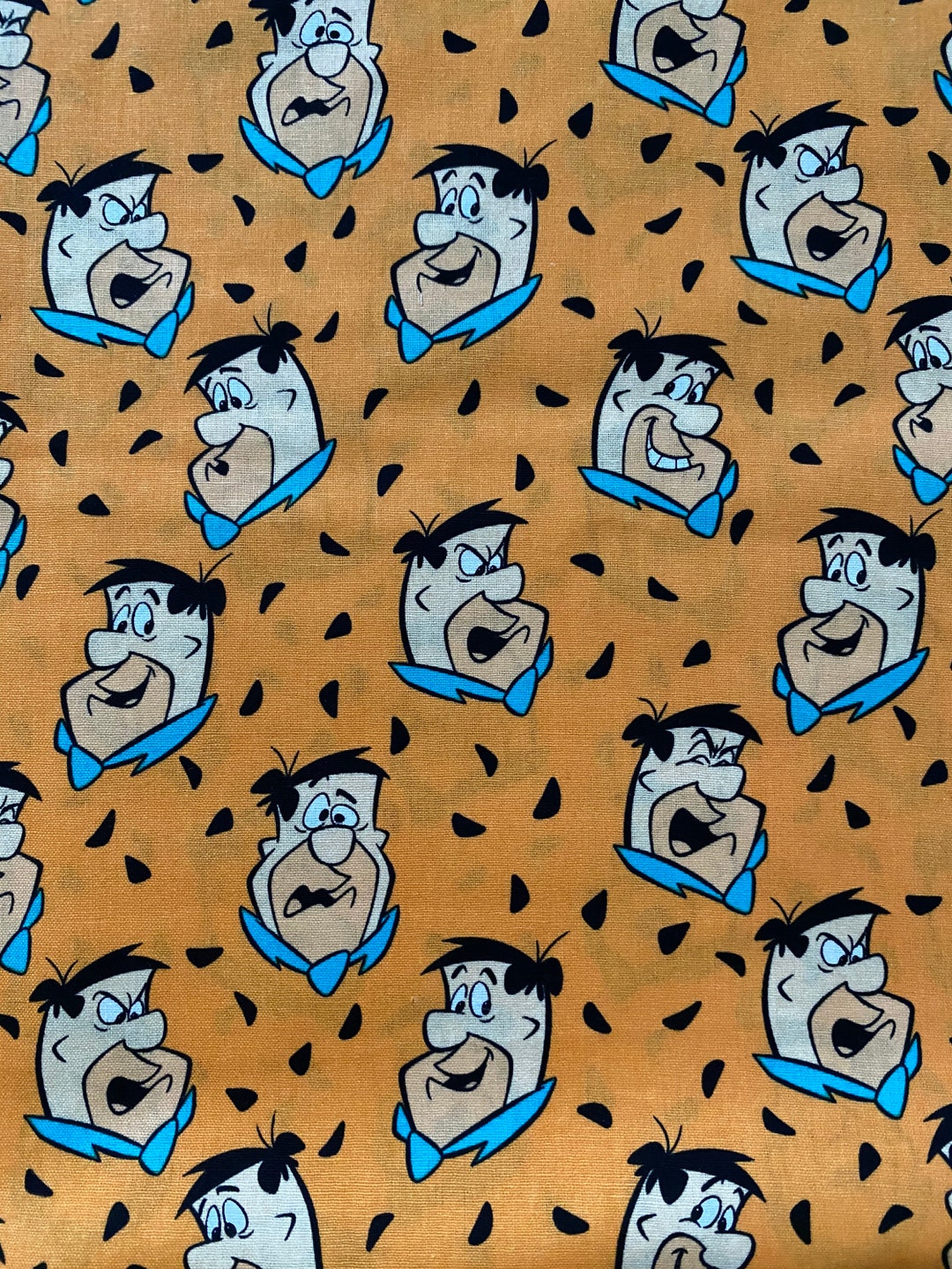 Fred Flintstone Cotton Fabric Fat Quarter - Etsy